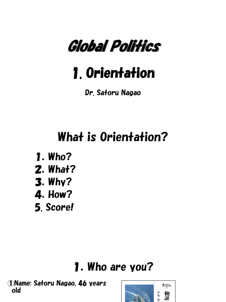Understanding Global Politics Basics | PDF