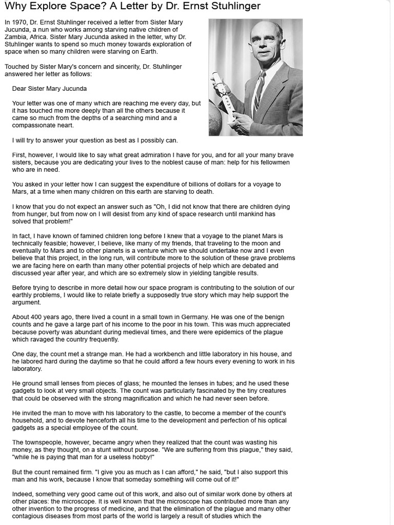 Why Explore Space_ A Letter by Dr. Ernst Stuhlinger - AstroMadness.com ...