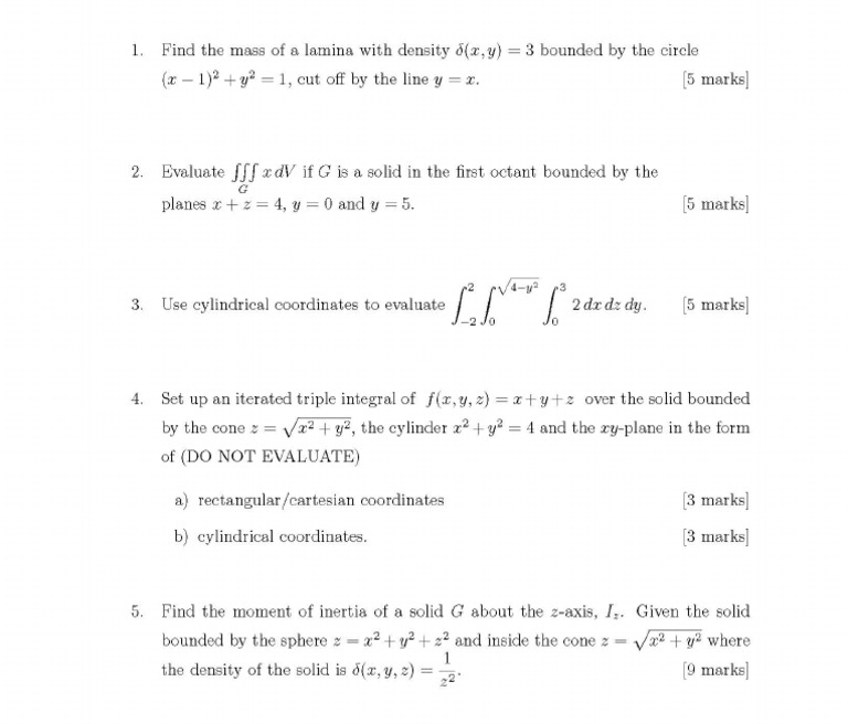 Assignment Multiple Intergral | PDF