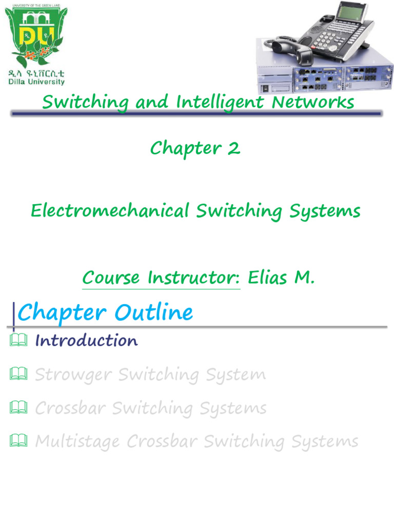 SIN Chapter 2 Lecture Note | PDF | Telephone Exchange ...