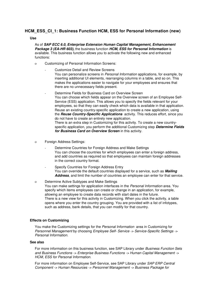 HCM ESS Personal Info Customization | PDF | Personally Identifiable ...