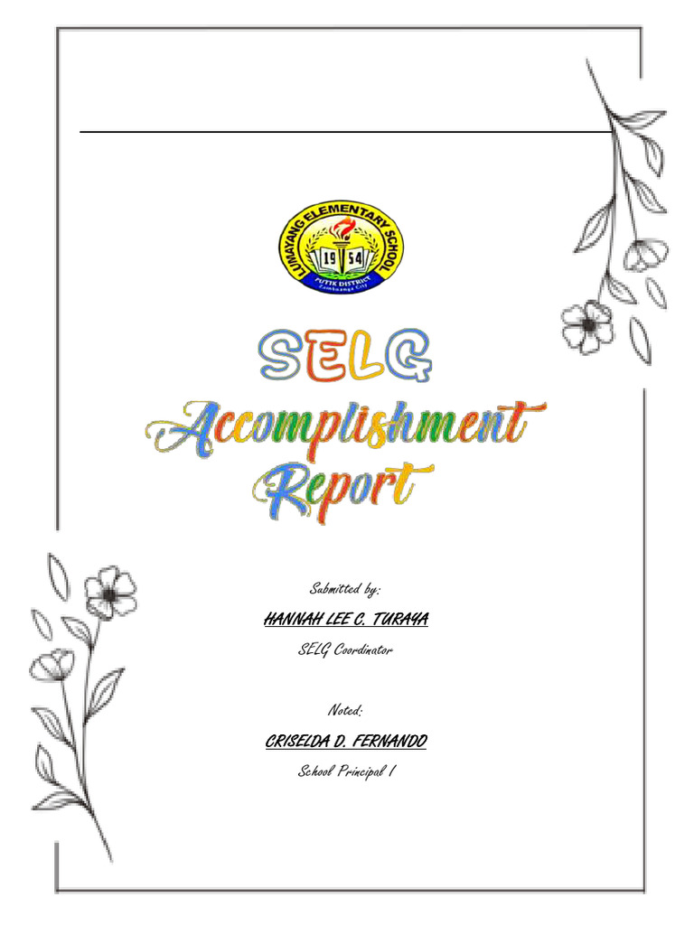 Selg 24-25 Accomplishment Report | PDF | Learning | Human Communication