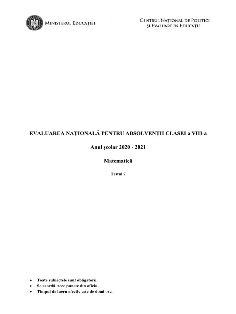 Matematica MEDITATII | PDF