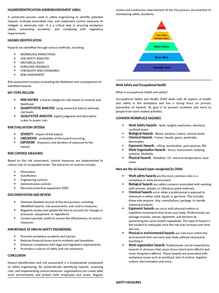 Hazard Identification & Risk Assessment Guide | PDF | Occupational ...