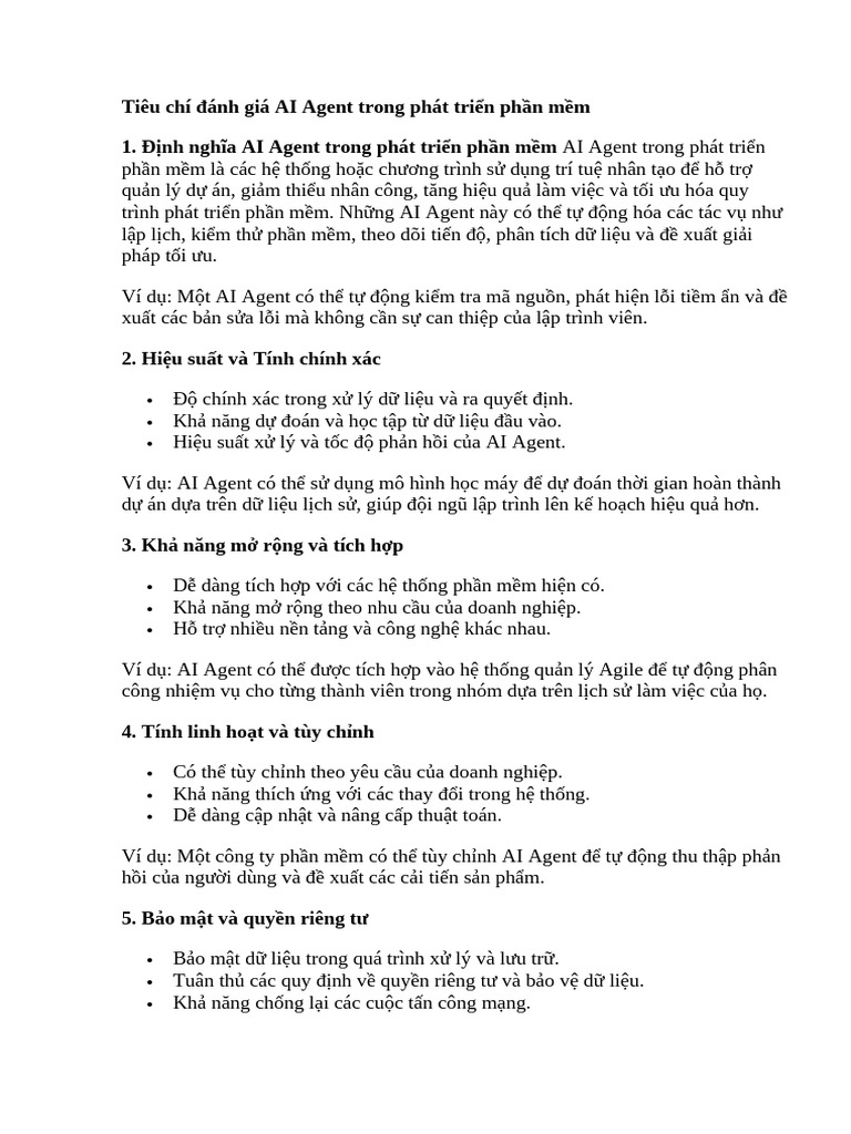 Tim Hieu Ve Ai Agent Trong Phat Trien Phan Mem | PDF