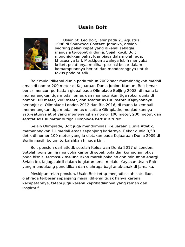 Usain Bolt | PDF