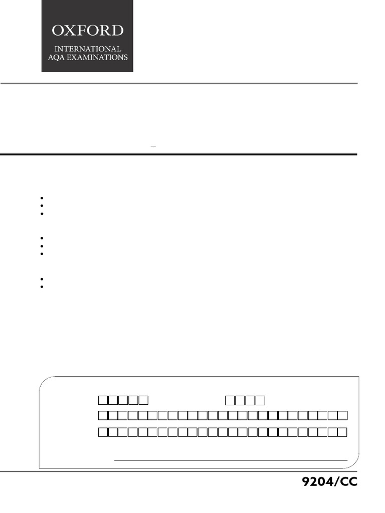 9204 9204CC International Gcse Combined Science Specimen Paper v2 | PDF ...