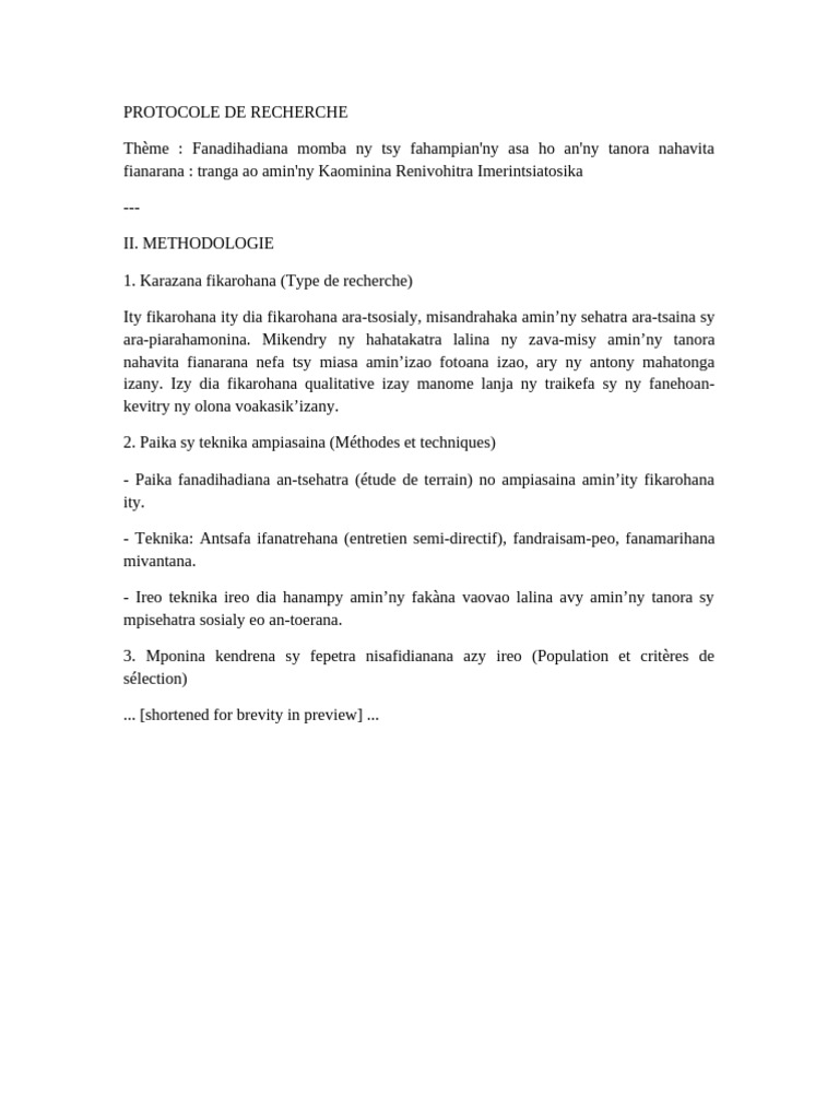 Protocole_ZaniMalala | PDF