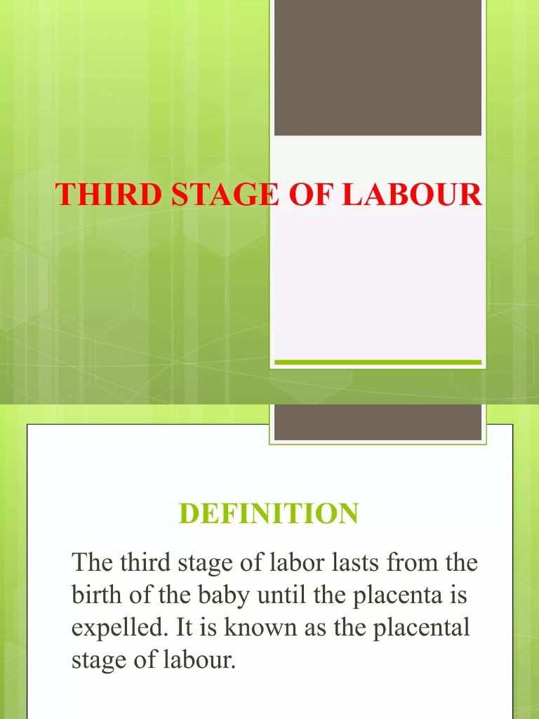 3rd Stage Labour | PDF