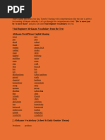 Understanding the Infinitive in Afrikaans | PDF