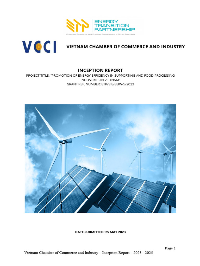 VCCI ETP Inception Report Final ENG 1 | PDF | Energy Conservation ...