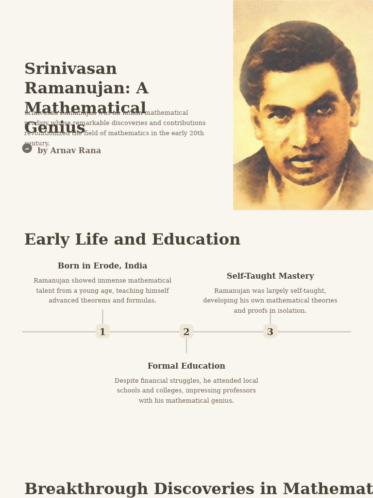 Ramanujan: The Prodigy of Mathematics | PDF | Mathematics ...