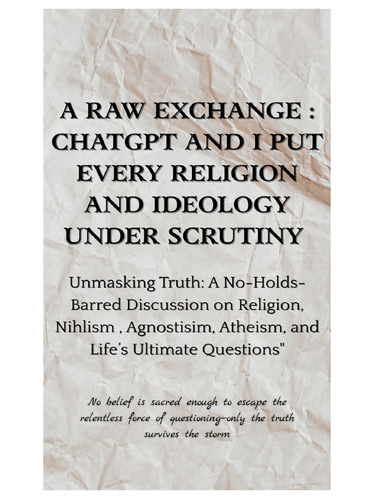 Religion Discussion With Chatgpt | PDF | Skepticism | Knowledge