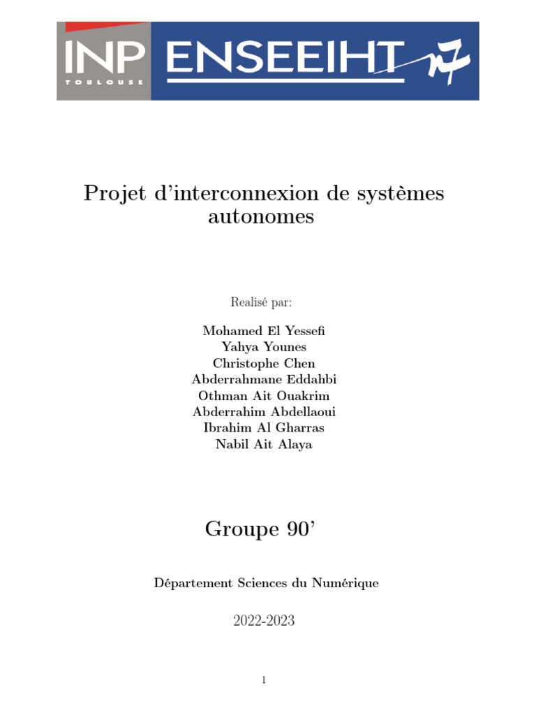 Rapport Projet | PDF | Serveur (Informatique) | Transmission des données