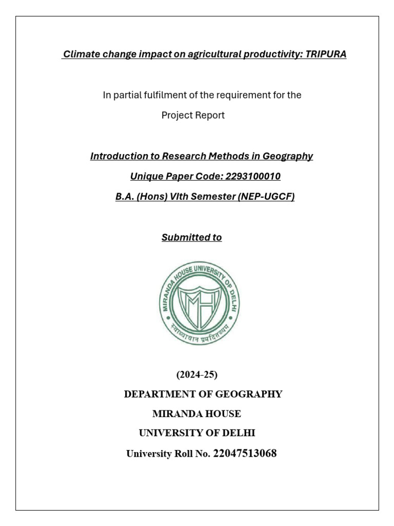RM Final File Priya 2022.1480 (2dit) | PDF | Agriculture | Rain