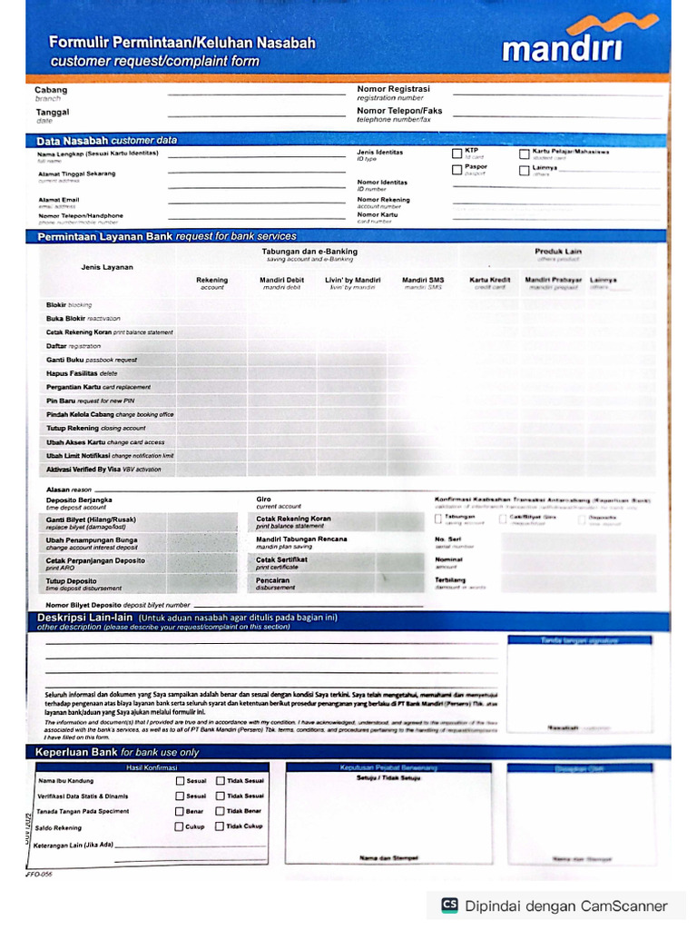 Form Keluhan | PDF