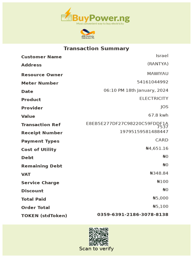 Transaction E8EB5E277DF27C98220C59FDDF1A7537 BuyPower | PDF