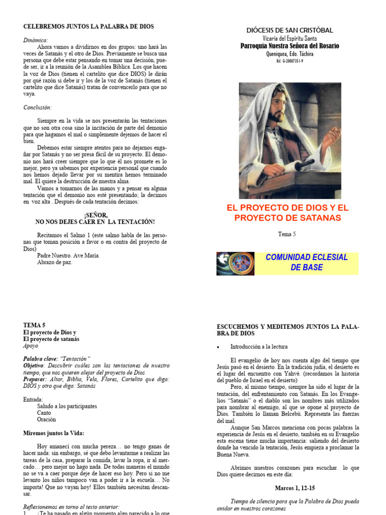 Tema 5 MC 1, 12-15 | PDF | Satán | Demonios