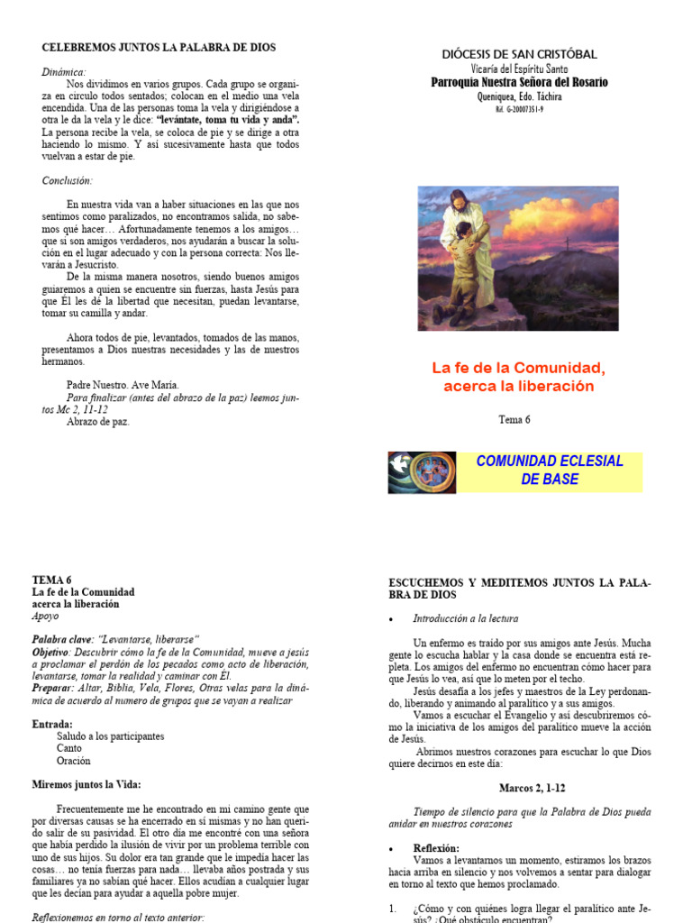 Tema 6 MC 2, 1-12 | PDF | Jesús