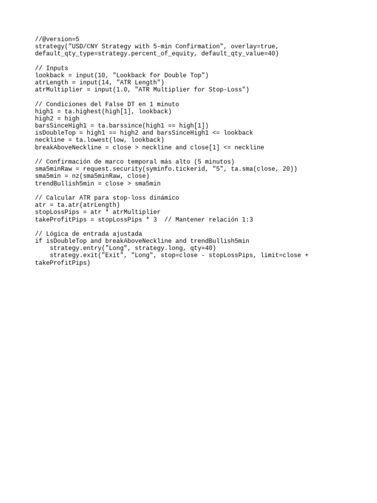 USD CNY Strategy ATR Adjusted | PDF
