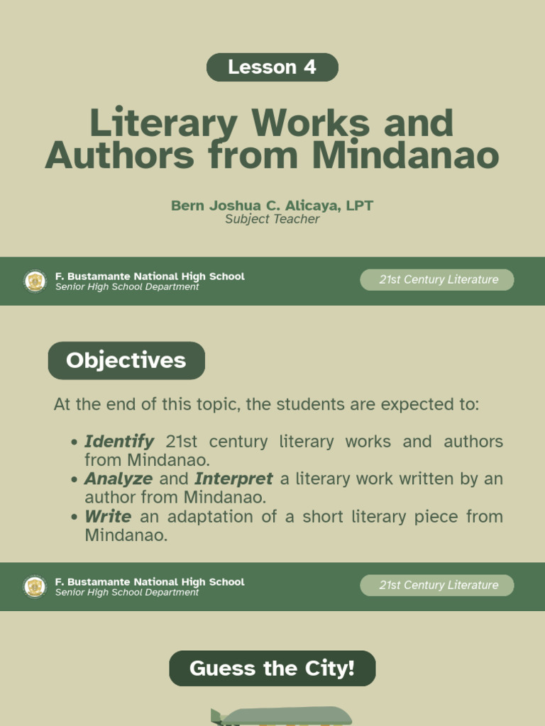 Mindanao's 21st Century Literary Works | PDF