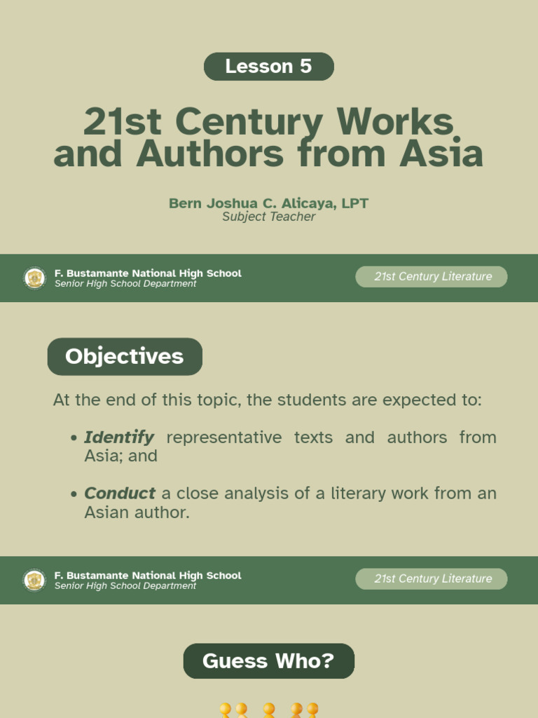 21st Century Asian Literature Overview | PDF | Asia