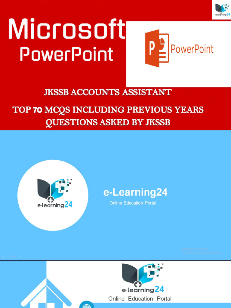 MS - PowerPoint - MCQs, PYQs | PDF