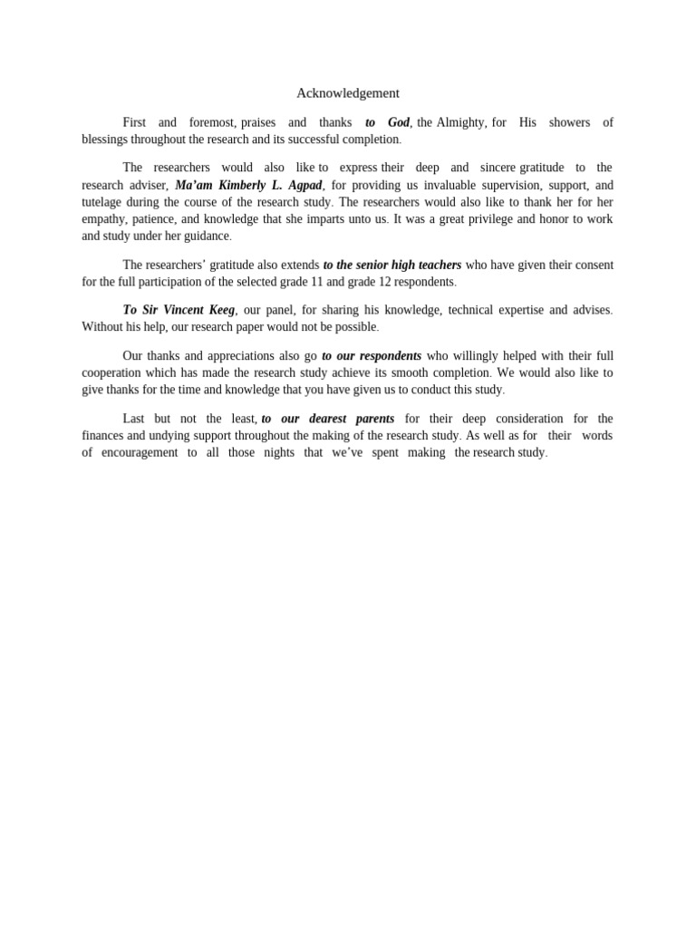 Acknowledgement WPS Office | PDF