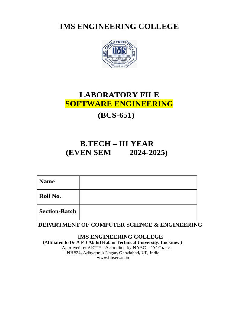 SE LAB Practical No 1 | PDF | Engineering | Knowledge