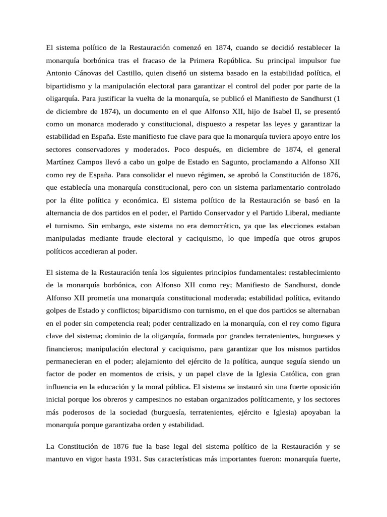 Tema 8, Explicado | PDF | Política de españa | España