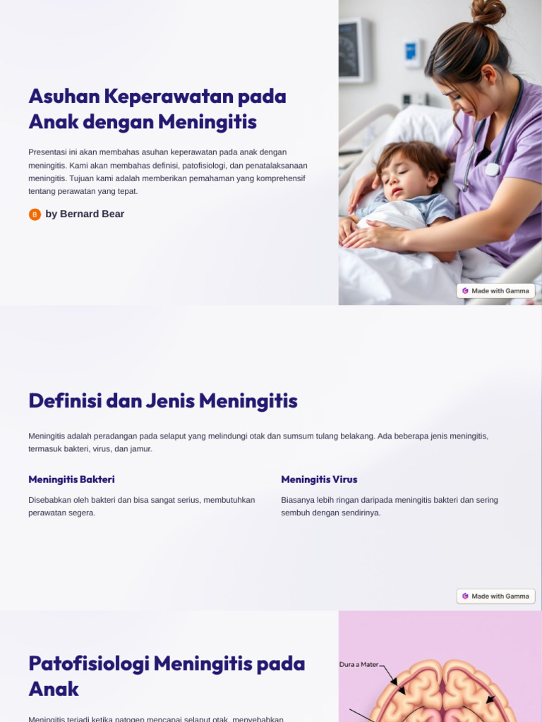 Perawatan Meningitis pada Anak | PDF