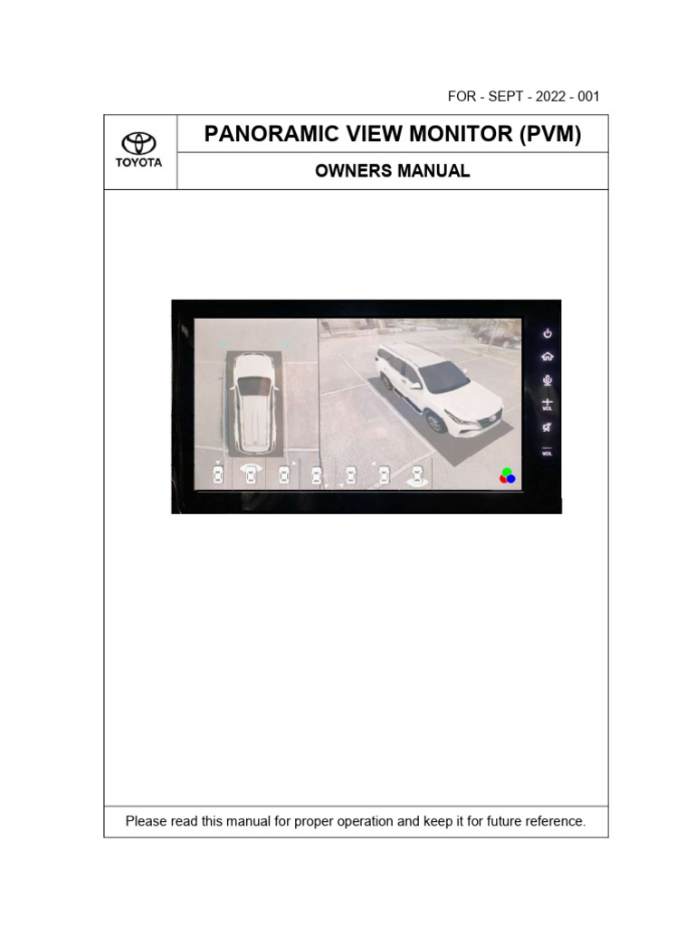 Panaromic View Monitor Fortuner 1 | PDF | Transport | Automotive Industry