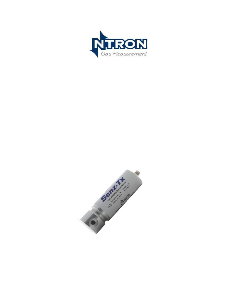 SenzTx Zirconia Oxygen Analyzer Manual | PDF | Calibration | Zirconium