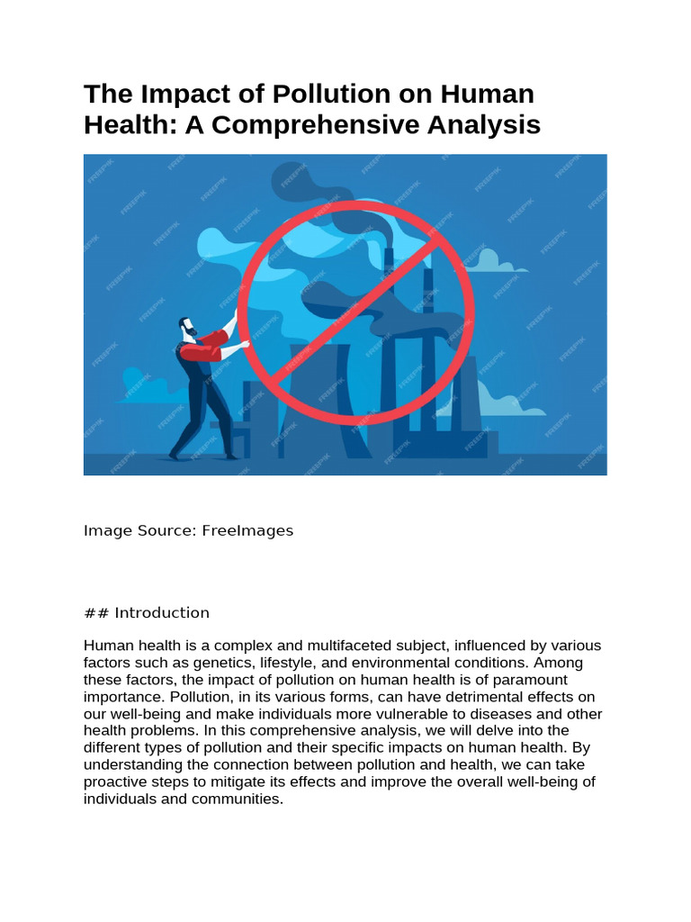 The Impact of Pollution On Human Health | PDF | Air Pollution ...