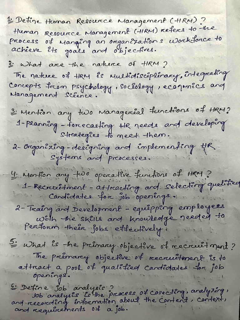 HRM Assignment 1 | PDF