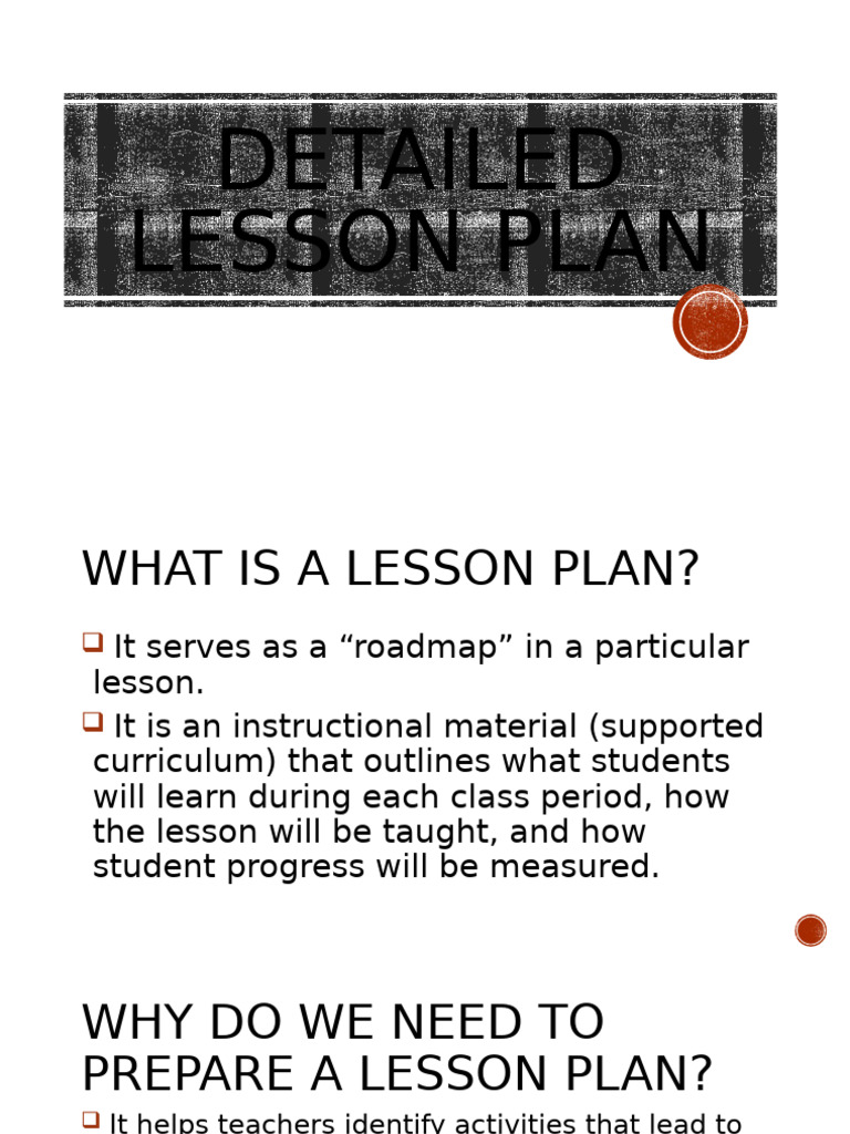 Detailed Lesson Plan | PDF | Learning | Lesson Plan