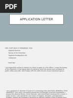 Application Letter BFP Sample | PDF