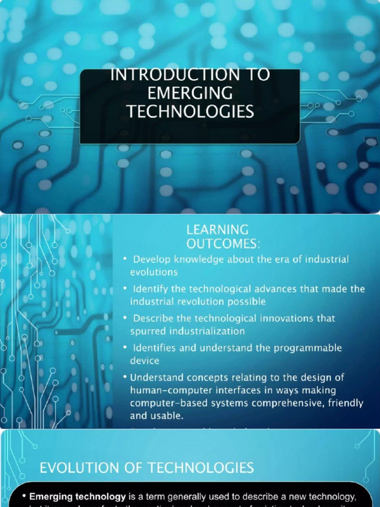 Emerging Technologies | PDF