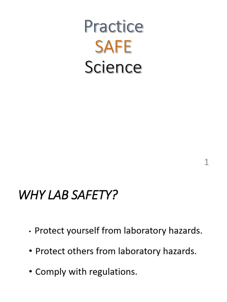 Lab Safety Practical New Levels | PDF | Laboratories | Hazards