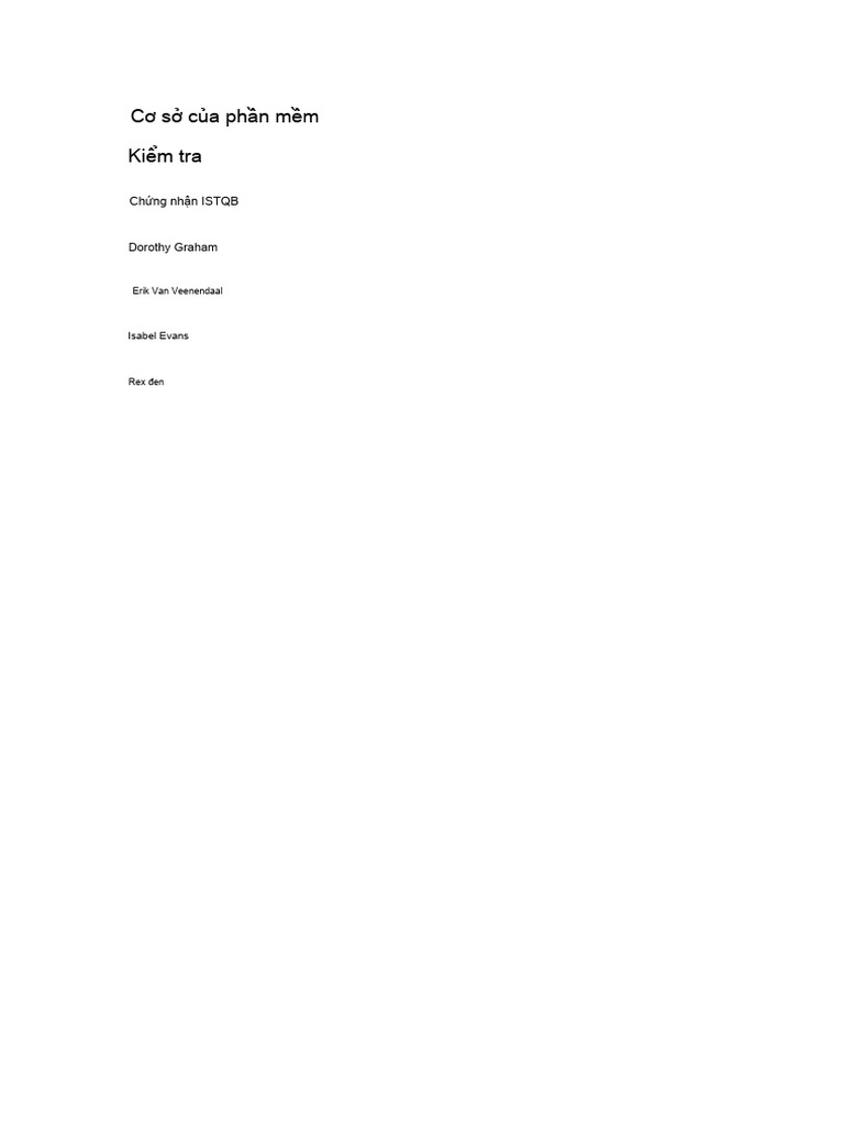 Foundations of Software Testing - ISTQB Certification en To VI 2025-02 ...