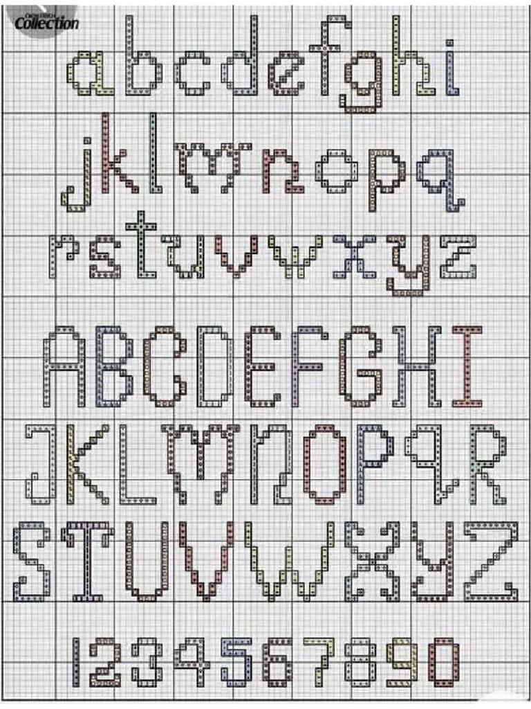 Vaguely Celtic Alphabet Cross Stitch Pattern | PDF