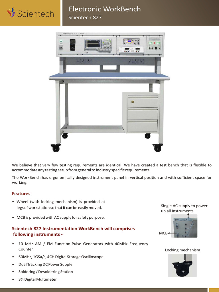 Scientech-827 Compresse | PDF | Power Supply | Information And ...