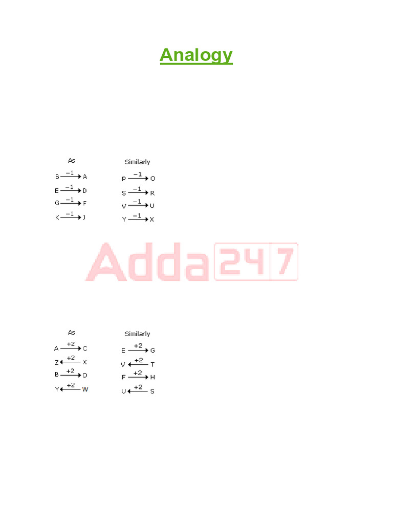 Analogy 1 | PDF