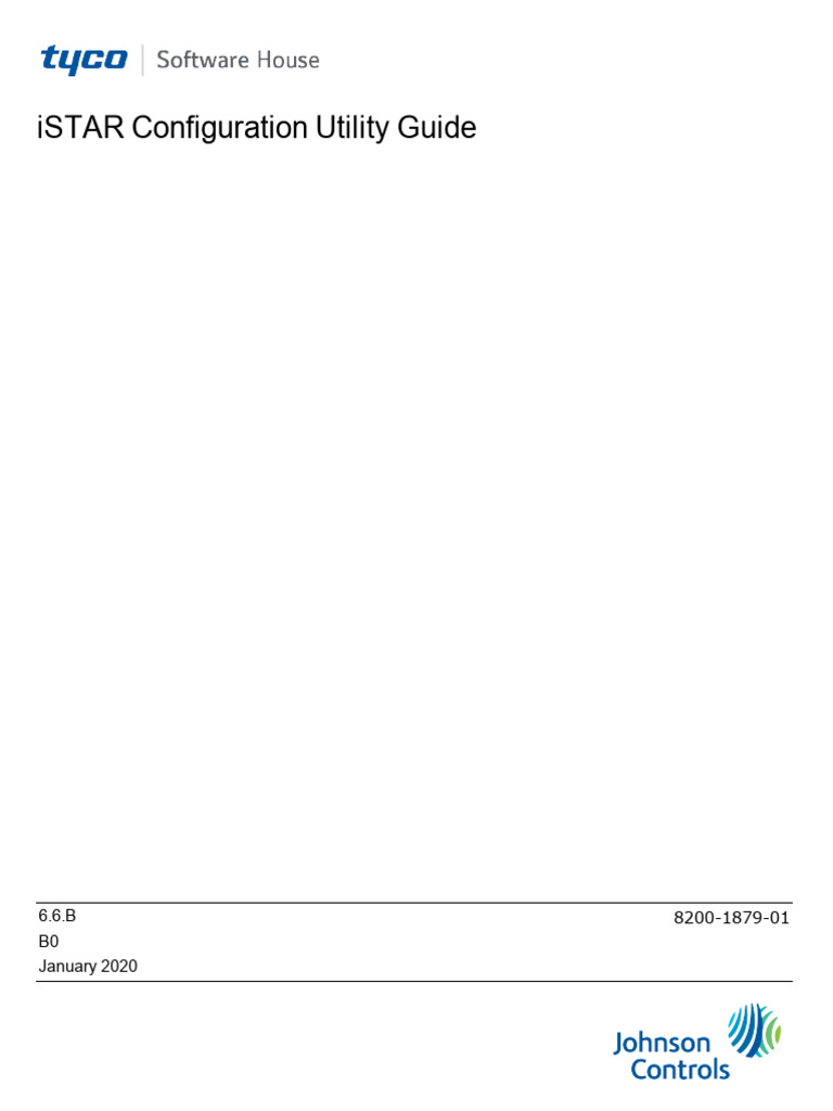 iSTAR Configuration Utility Guide: 6.6.B B0 January 2020 | PDF | I Pv6 | Ip Address