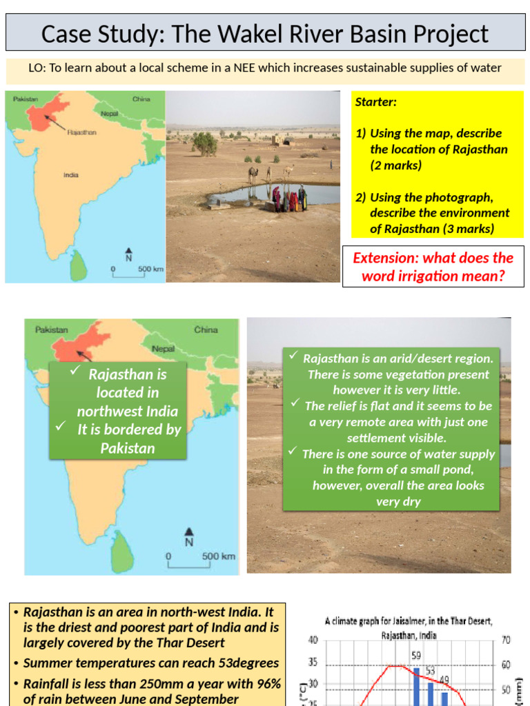 Lesson 4 - The Wakel River Basin Project | PDF | Water | Desert