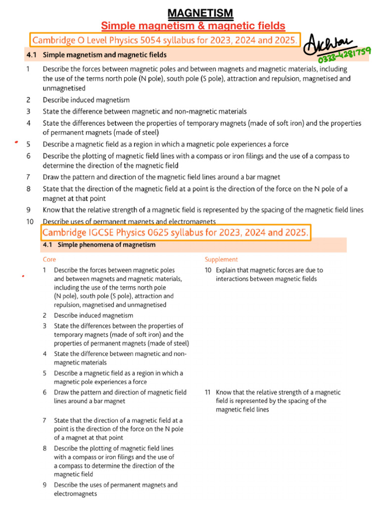 4 1 Simple Magnetism Magnetic Fields Pdf Magnet Magnetism