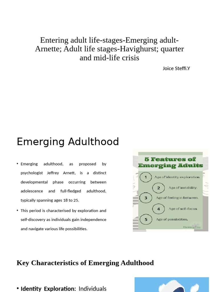 Entering Adult Life-stages-Emerging Adult- Arnette | PDF | Adults ...