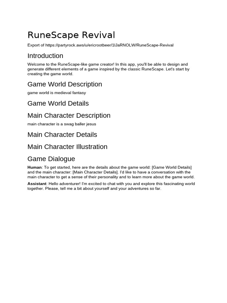 RuneScape Revival | PDF