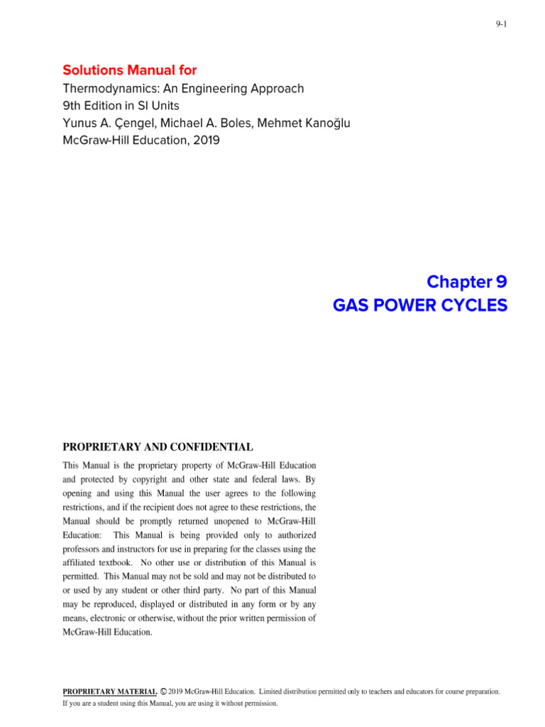 SI Thermo 9e SM Chap09 2 | PDF