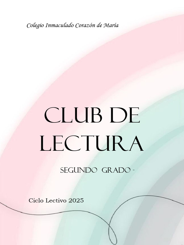 Club de Lectura Segundo Grado | PDF | Cuentos | Comprensión lectora
